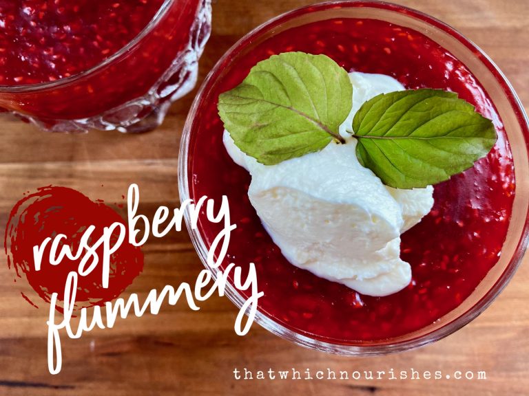 Raspberry Flummery ⋆ That Which Nourishes