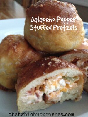 Jalapeño Popper Stuffed Pretzels ⋆ That Which Nourishes