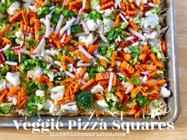 Veggie Pizza Squares ⋆ That Which Nourishes